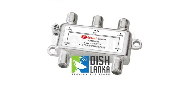 4 Way Coaxial Cable Splitter