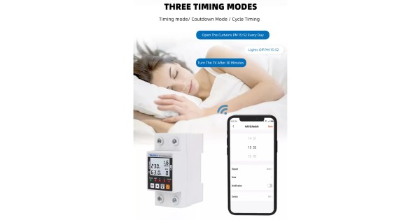 Trip switch WIFI Smart Switch smart life Energy Meter Kwh Meter with ...